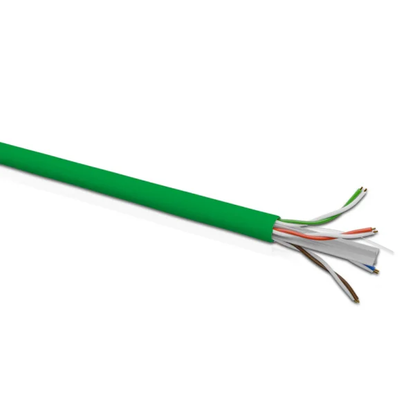 Cat 6A UTP 4 Pair Solid Cable True 23 AWG LSZH Green 305 Mtrs ...