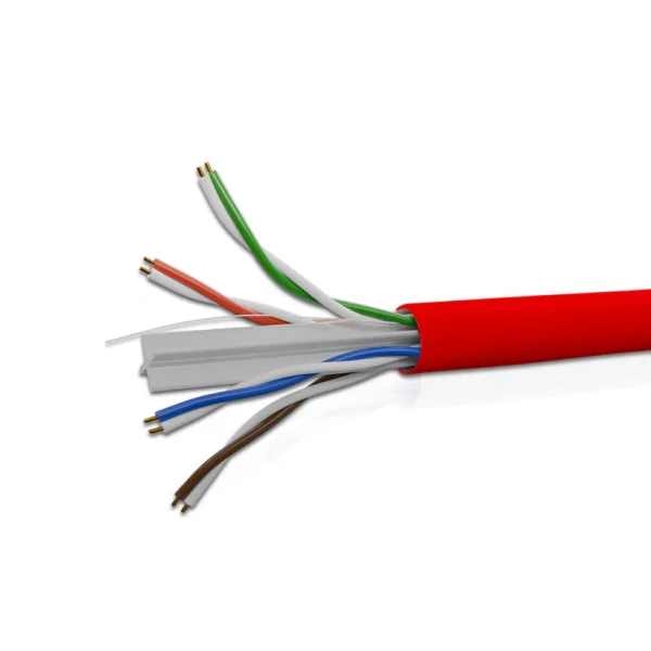 Cat 6A UTP 4 Pair Solid Cable True 23 AWG LSZH Red 305 Mtrs | Meghdoot ...